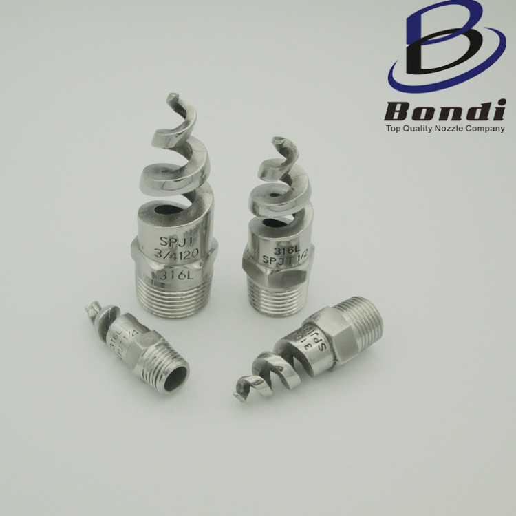1/4" 1/2" Stainless Steel Spiral Cone Atomization Spray Nozzle ...